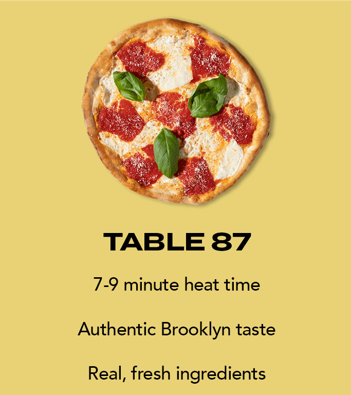 Coal Oven Margherita Pizza Pie 10" – Table 87 Coal Oven Pizza